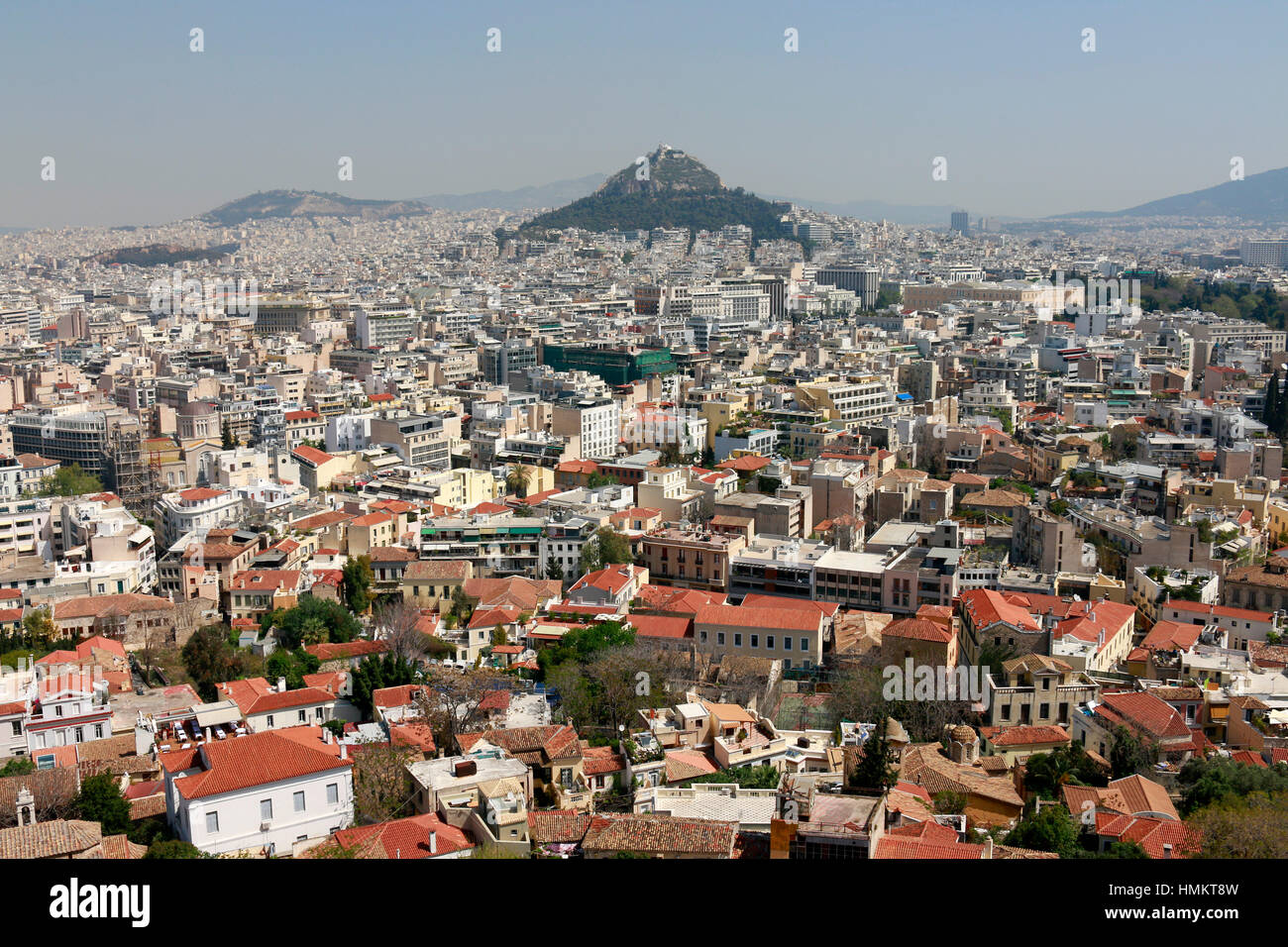 Skyline: Lykabettus/ Lykavittos, Athen, Griechenland Stock Photo - Alamy