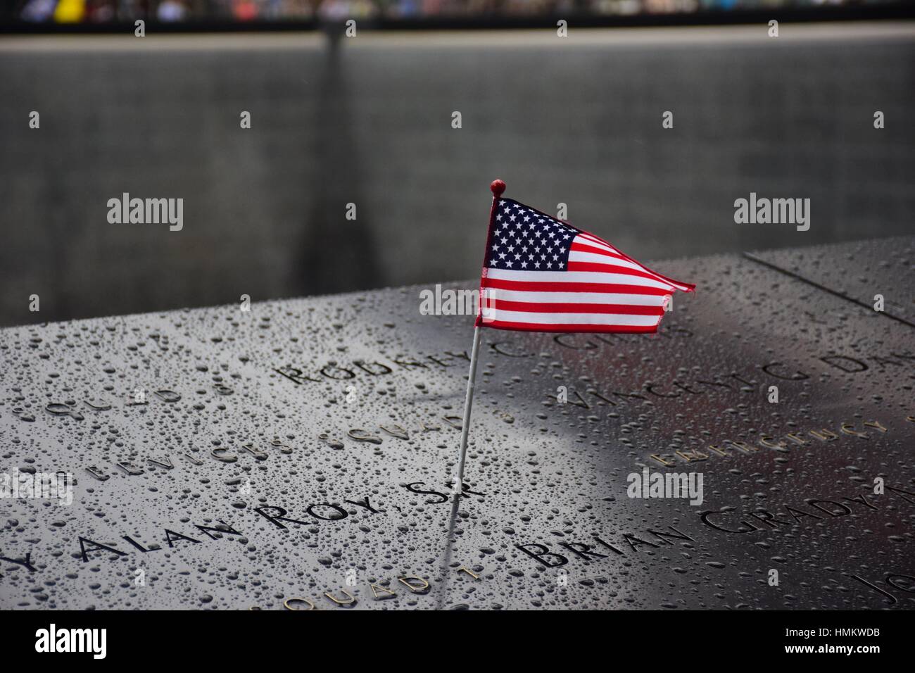 Memorial at Ground Zero Manhattan for September 11 Terrorist Attack ...