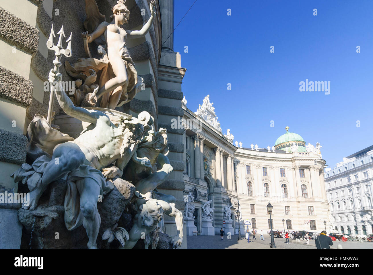 Wien, Vienna: square Michaelerplatz, Hofburg, 01. Old Town, Wien ...