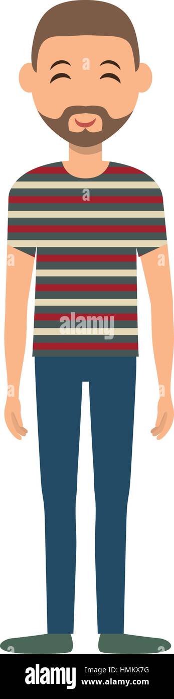 Man cartoon isolated icon vector illustration graphic design Stock ...