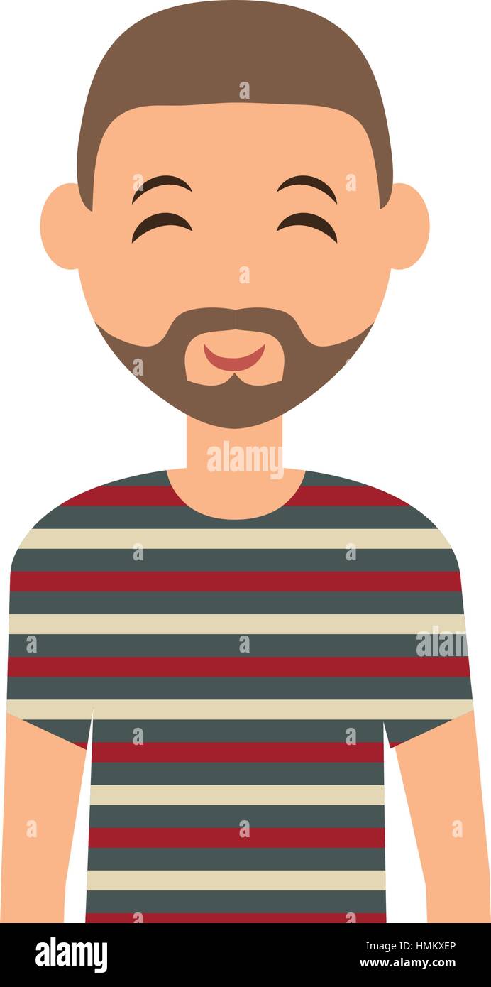 Man cartoon isolated icon vector illustration graphic design Stock ...