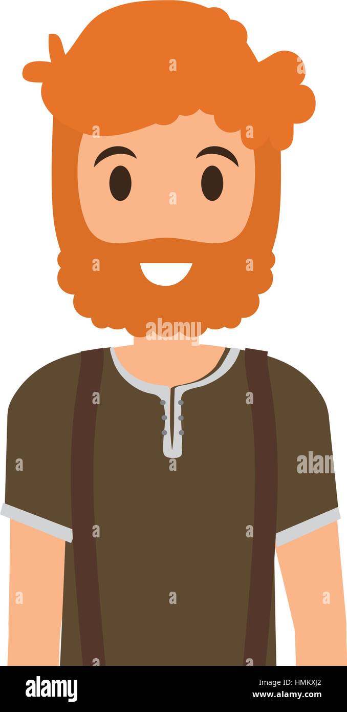 Man cartoon isolated icon vector illustration graphic design Stock ...