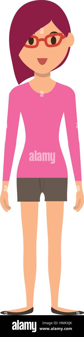 Woman cartoon isolated icon vector illustration graphic design Stock ...