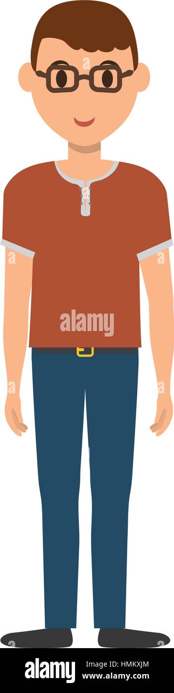 Man cartoon isolated icon vector illustration graphic design Stock ...