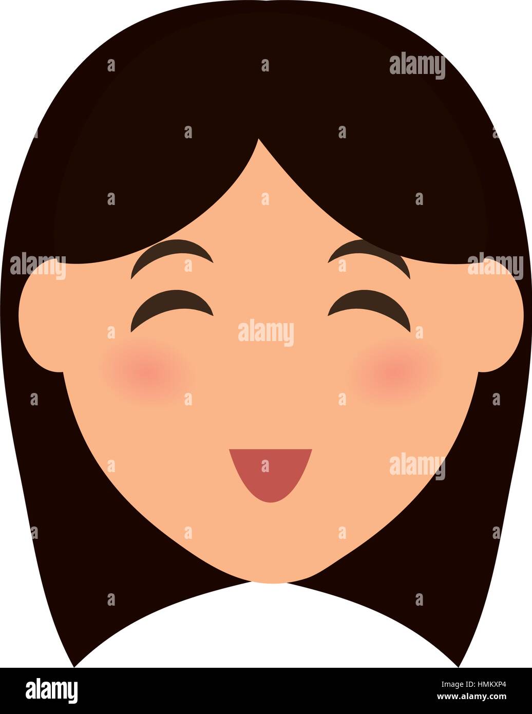 woman face cartoon icon vector illustration graphic design Stock Vector ...