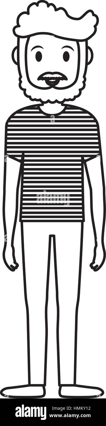 Man cartoon isolated icon vector illustration graphic design Stock ...