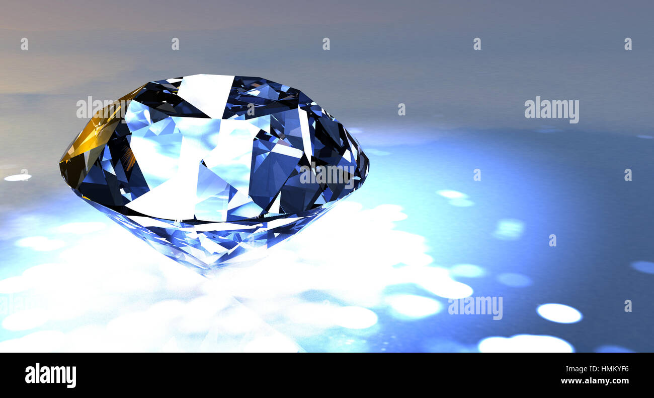 Classic diamond 3D render Stock Photo - Alamy