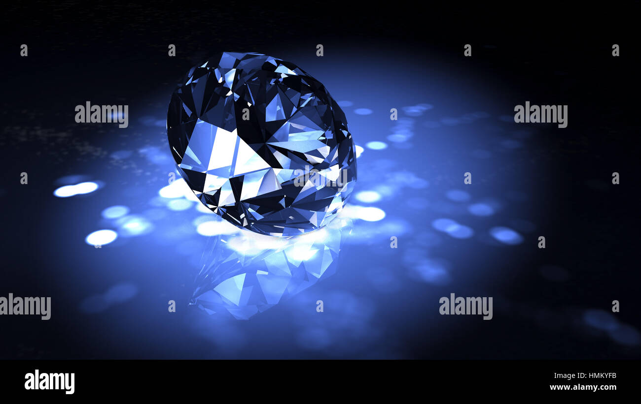 Classic diamond 3D render Stock Photo - Alamy