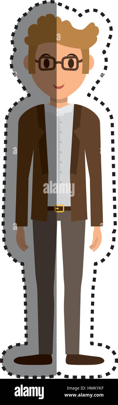 Man cartoon isolated icon vector illustration graphic design Stock ...