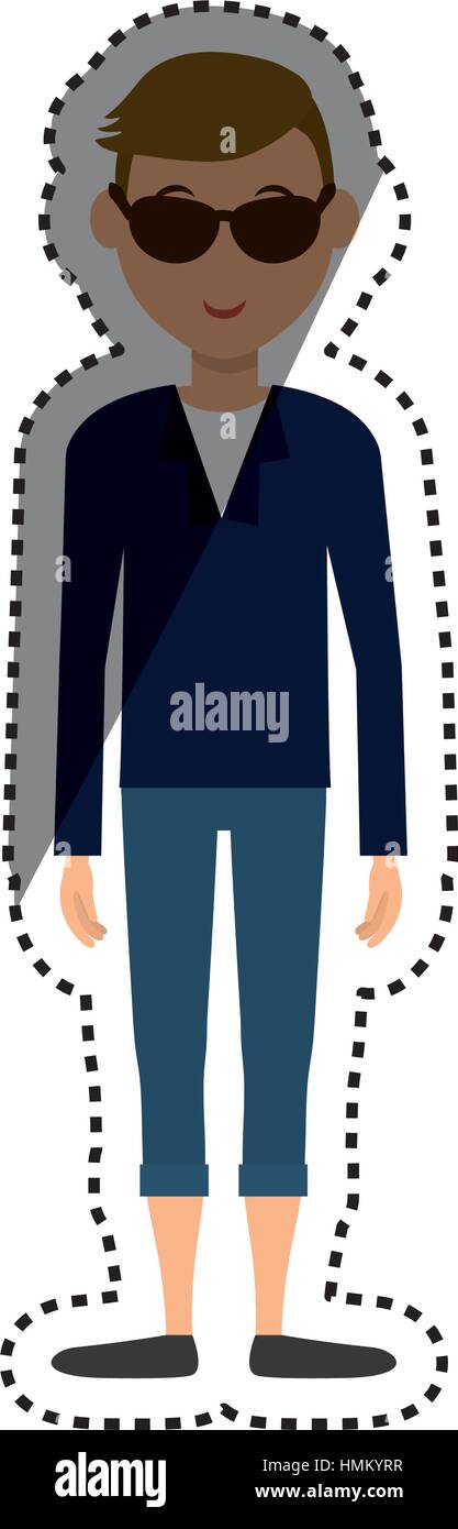 Man cartoon isolated icon vector illustration graphic design Stock ...