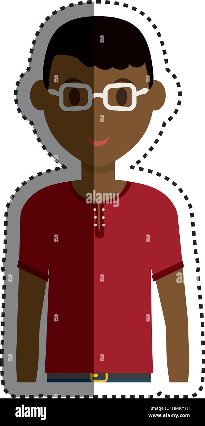 Man cartoon isolated icon vector illustration graphic design Stock ...