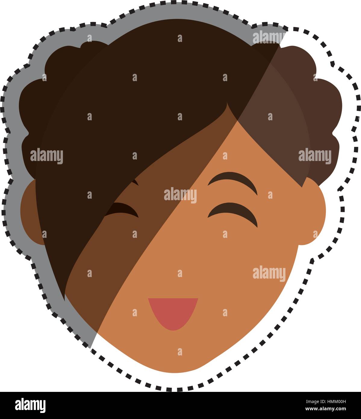 woman face cartoon icon vector illustration graphic design Stock Vector ...