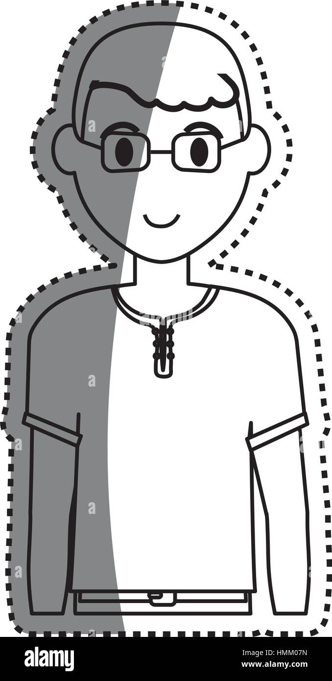 Man cartoon isolated icon vector illustration graphic design Stock ...