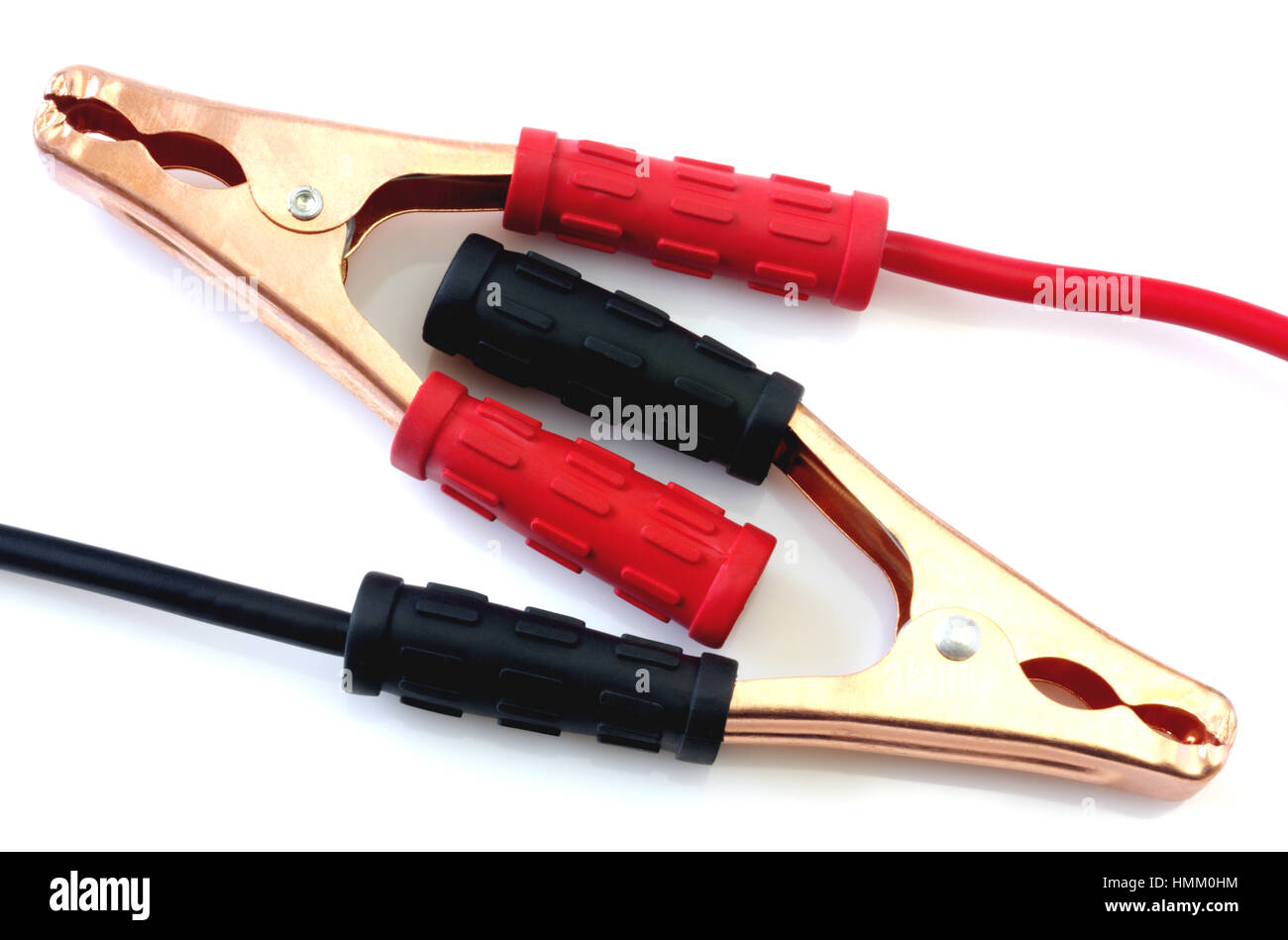 Terminal wires isolated on white background Stock Photo - Alamy