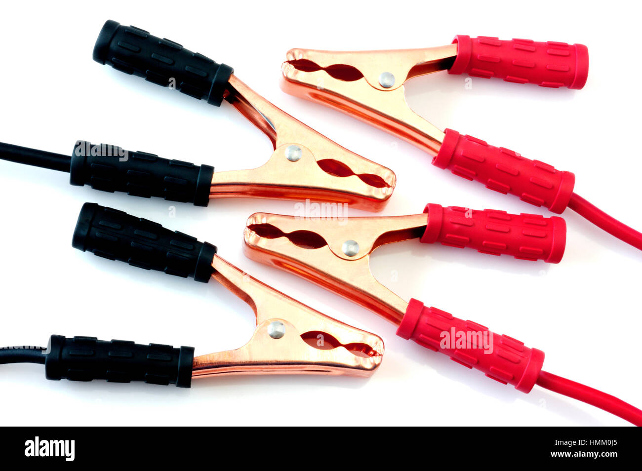 Terminal wires isolated on white background Stock Photo - Alamy