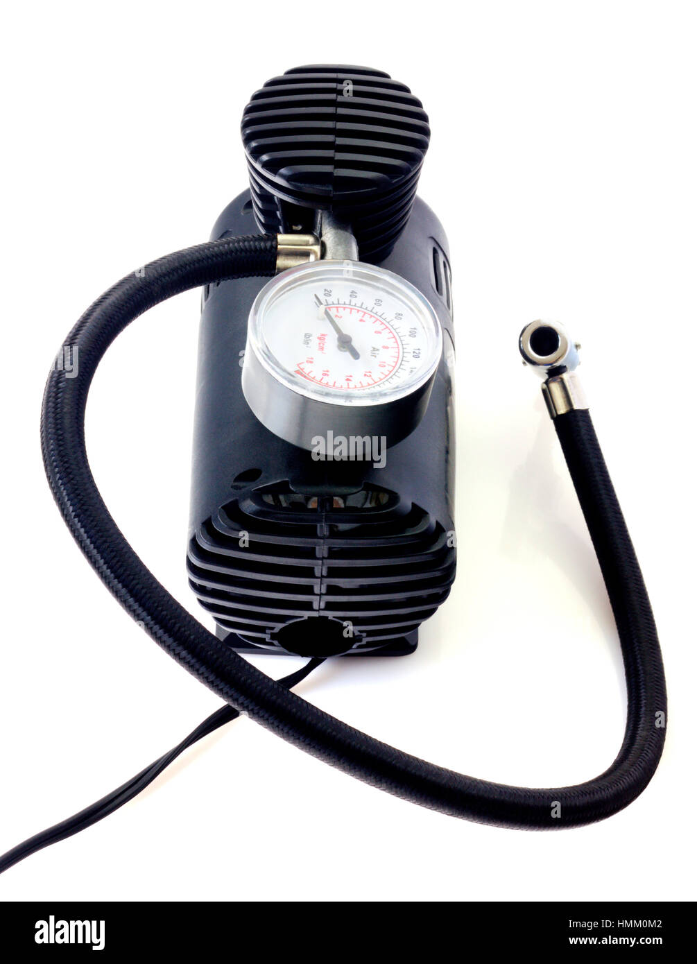 Air compressor isolated on white background Stock Photo - Alamy