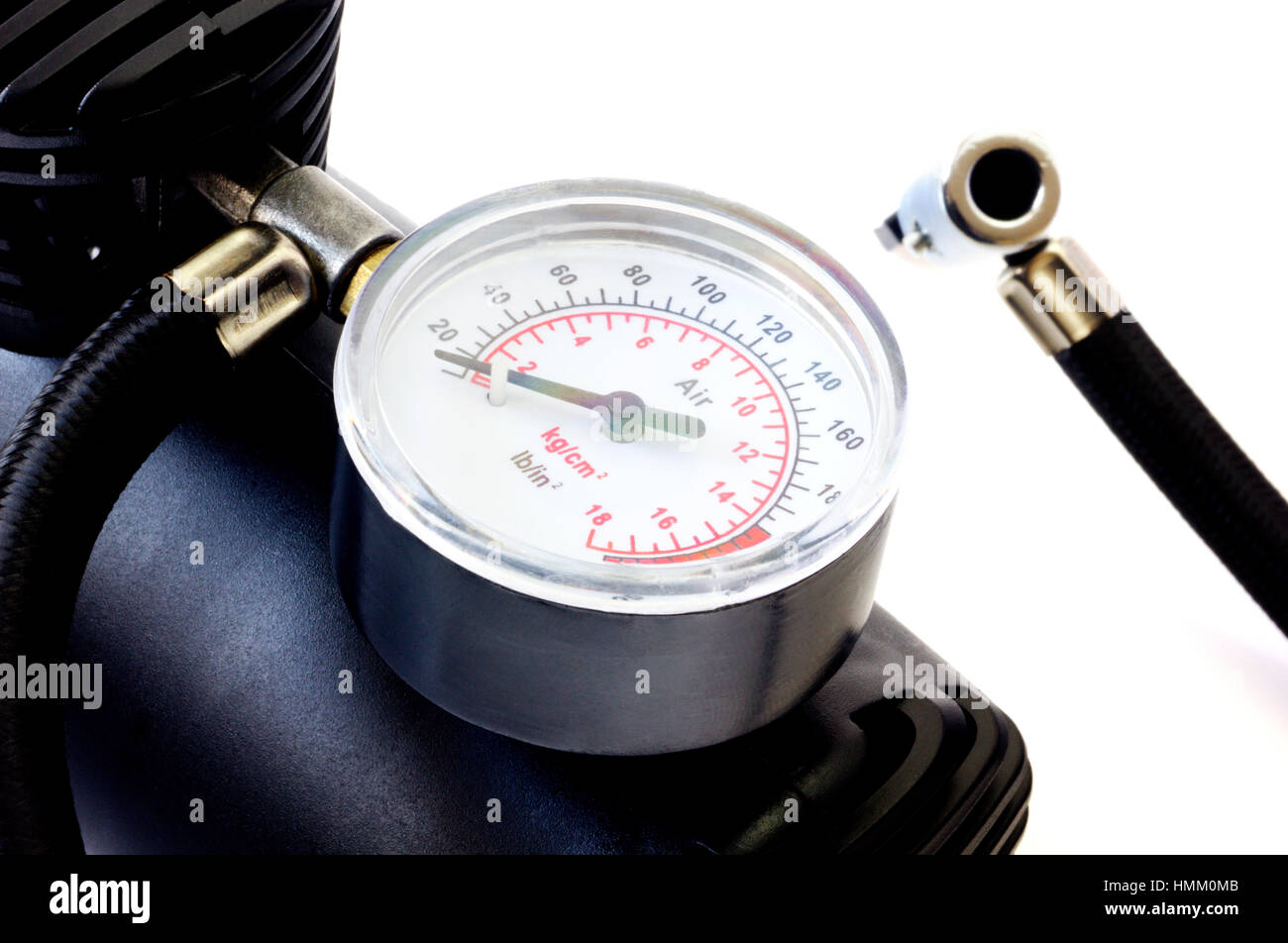 Air compressor isolated on white background Stock Photo - Alamy