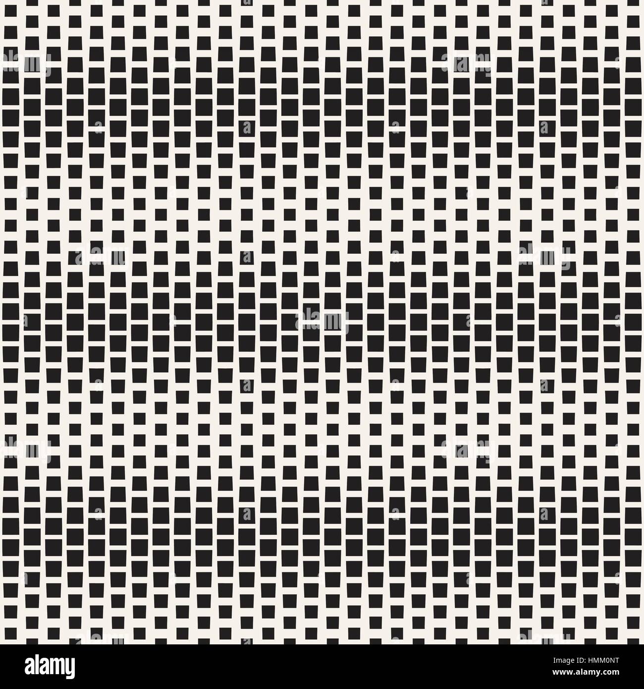 Stylish Minimalistic Halftone Grid. . Vector Seamless Black and White Pattern Stock Vector Image ...