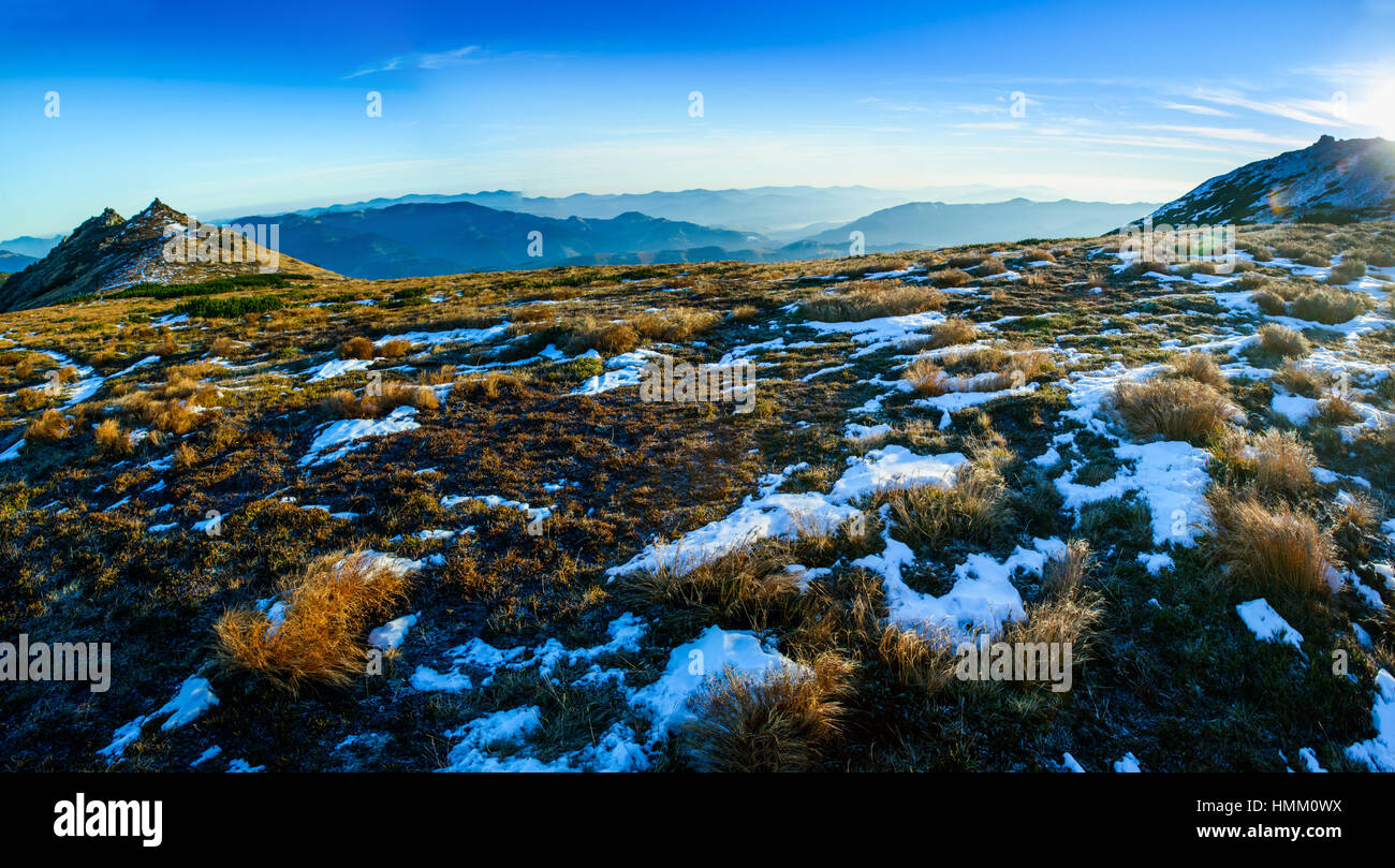 Fantastic landscape almost snow-capped Stock Photo - Alamy