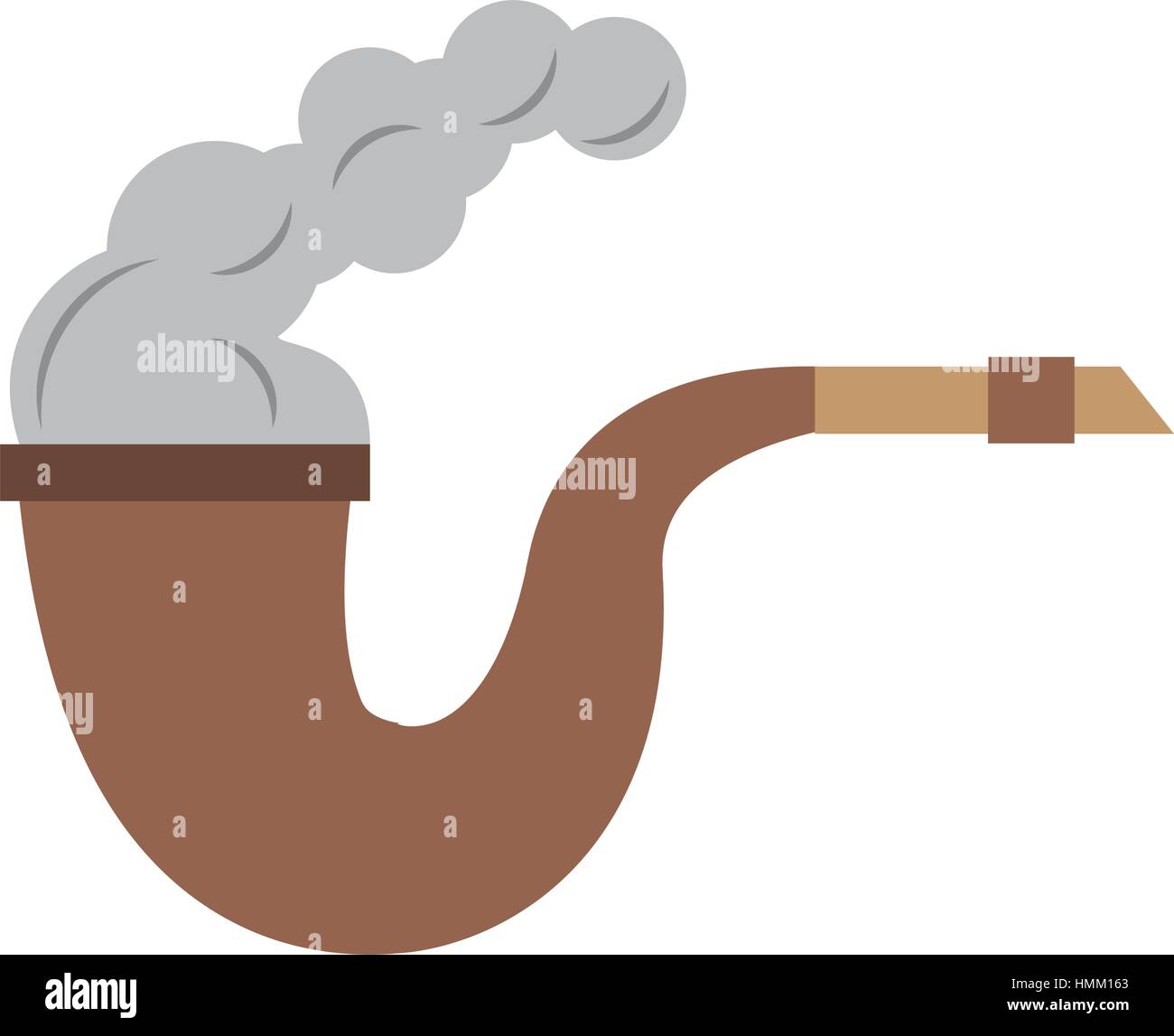 pirate tobacco pipe smoke vector illustration eps 10 Stock Vector Image ...