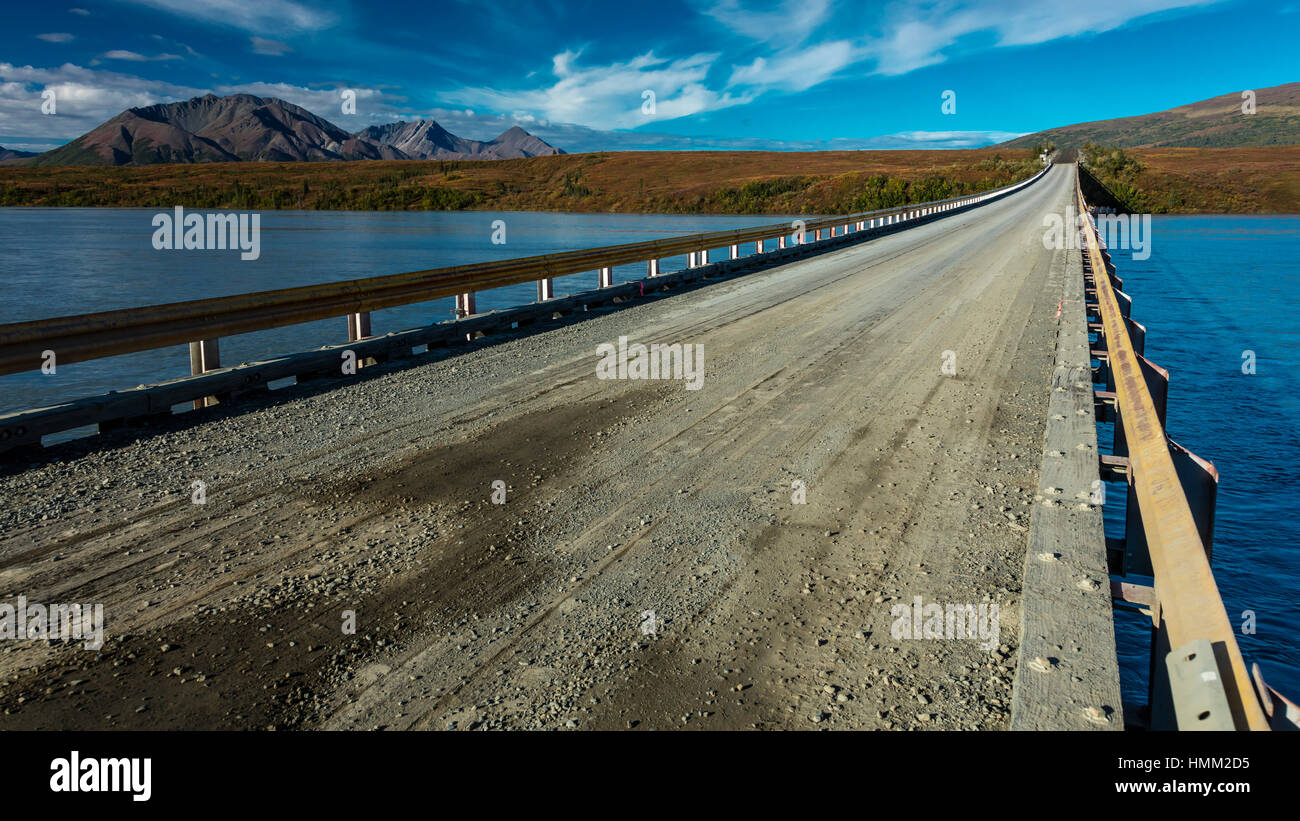AUGUST 27, 2016 - Susitna River bridge offers views of Alaskan Range ...