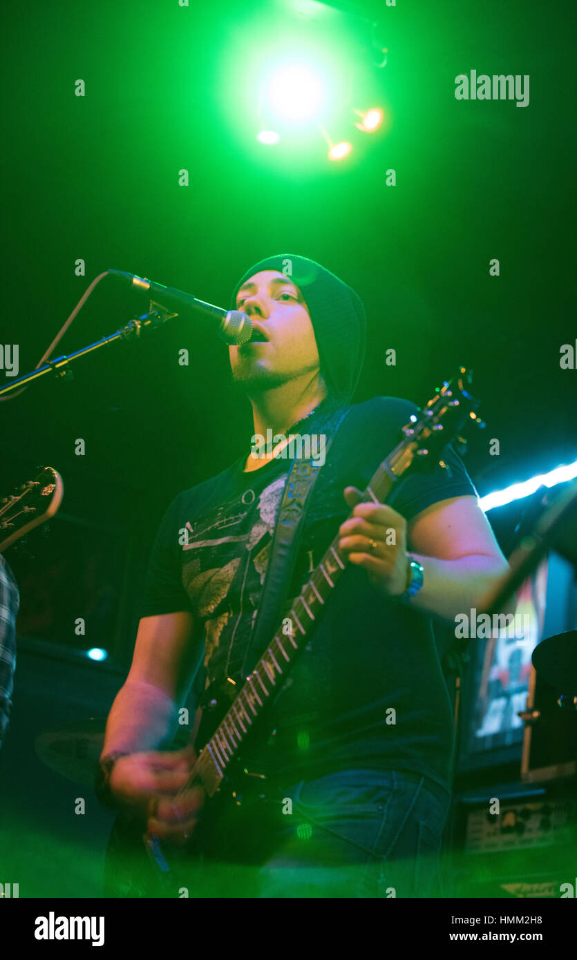 Rock band Stone Broken perform at Birminghams O2 Academy. Singer and ...
