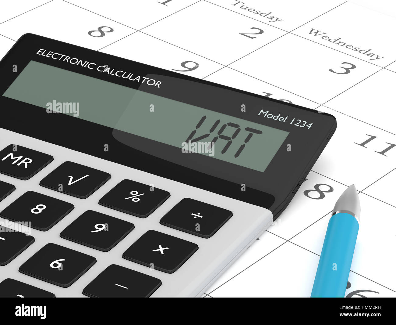 Electronic calculator and calendar hi-res stock photography and images ...