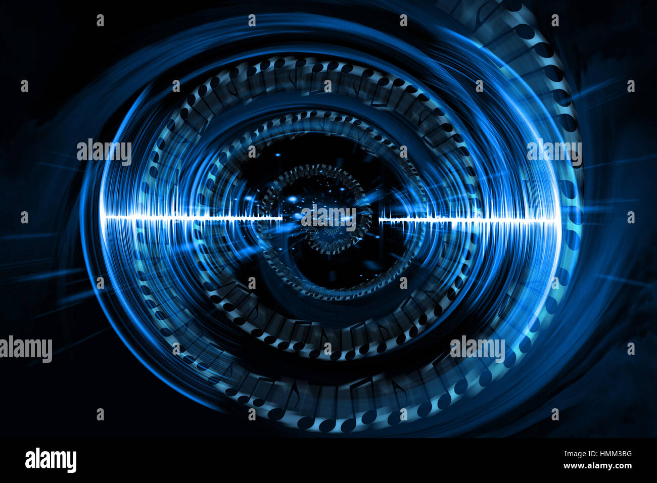 Visual neon soundwave concept 3d hi-res stock photography and images ...