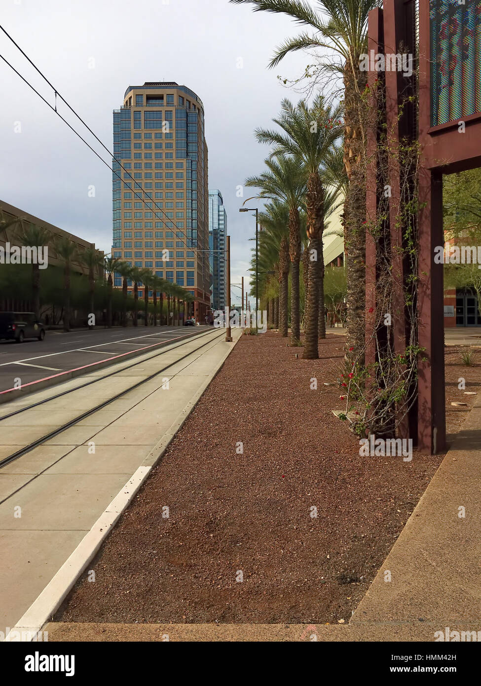 A Vertical of a street scene in Phoenix Stock Photo - Alamy