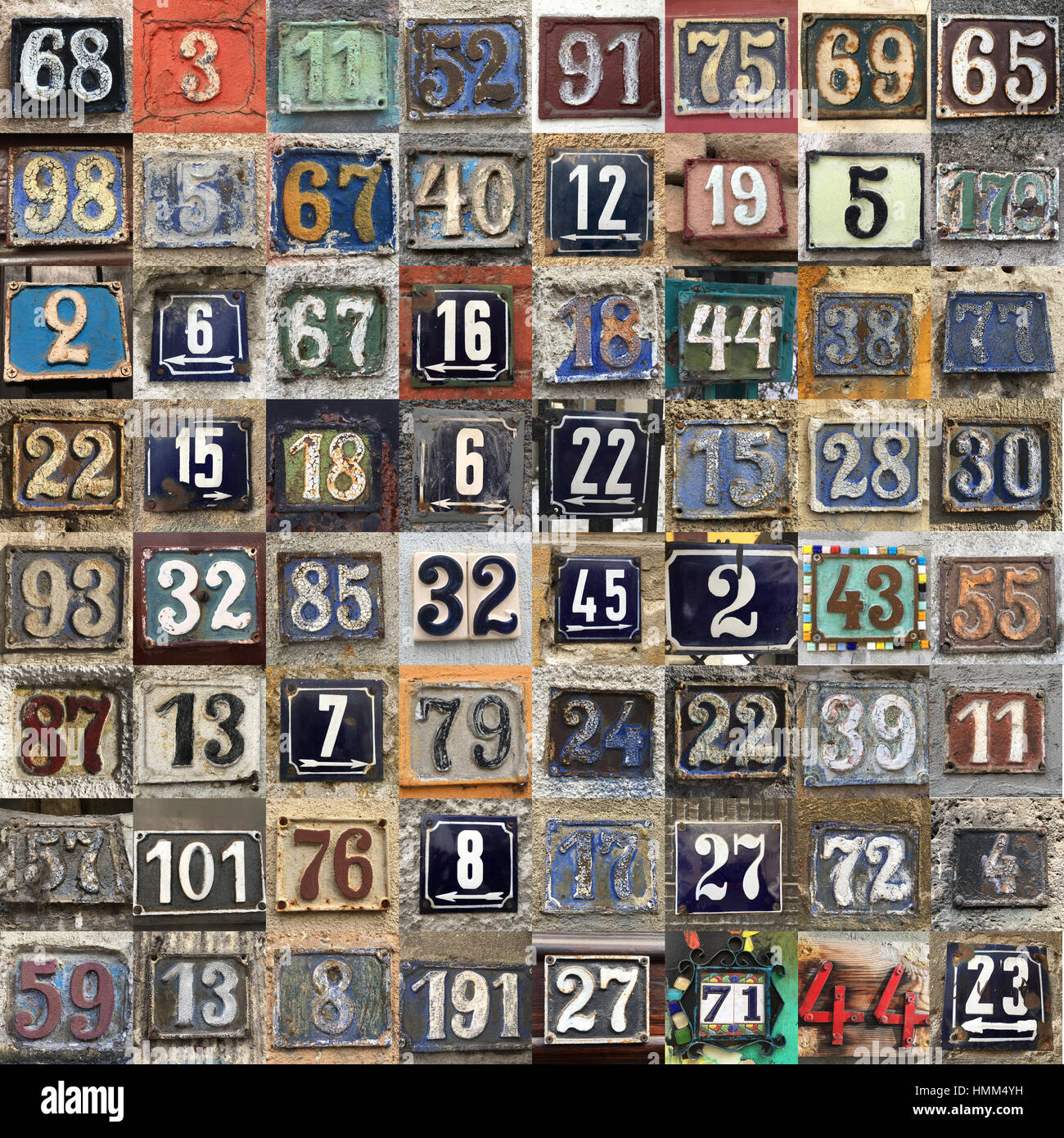 Old car plate numbers hi-res stock photography and images - Alamy
