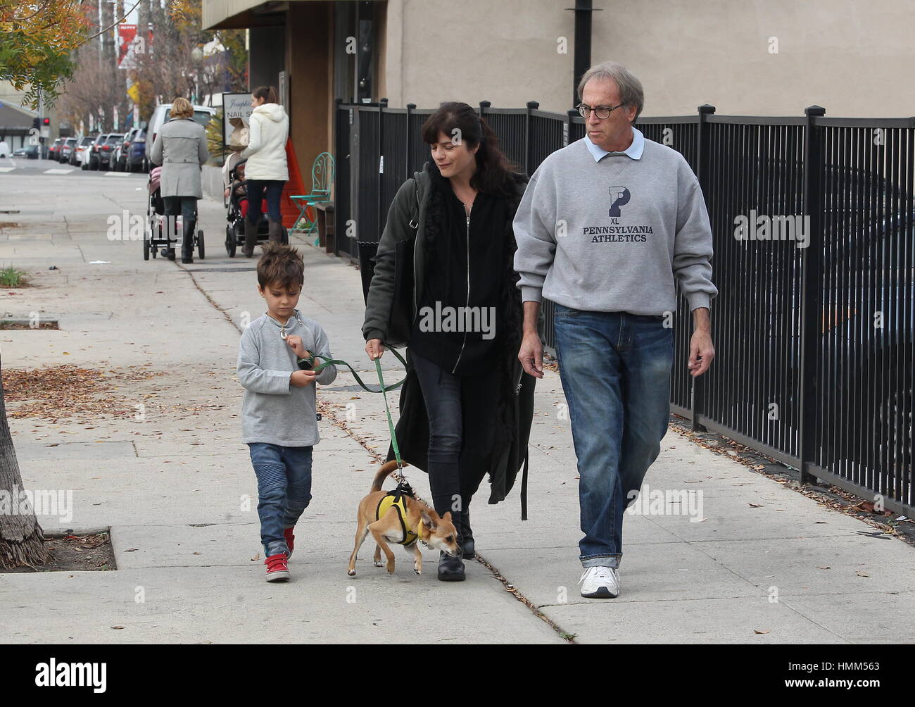 Selma Blair and her son Arthur adopted a new dog in Studio City ...