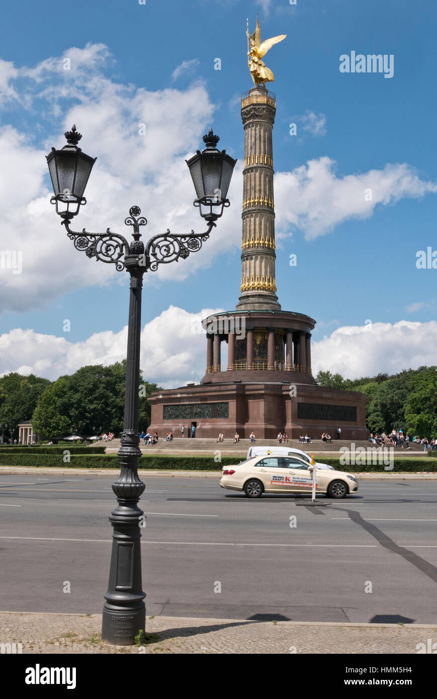 The iconic Victory Column with an angel on top, Berlin, Germany Stock ...