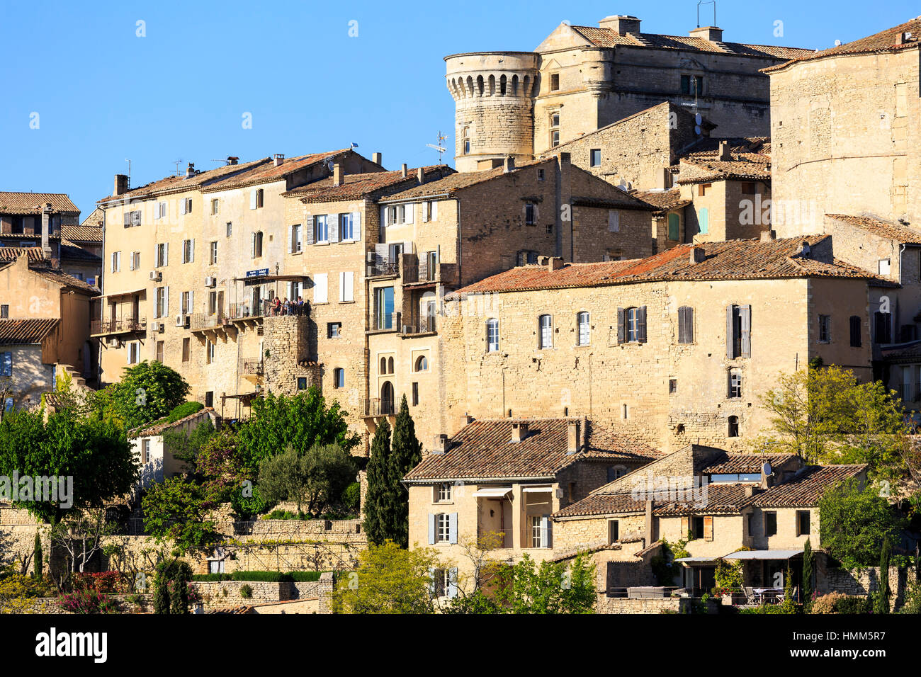 the beautiful medieval hilltop village of Gordes, the luberon, provence ...