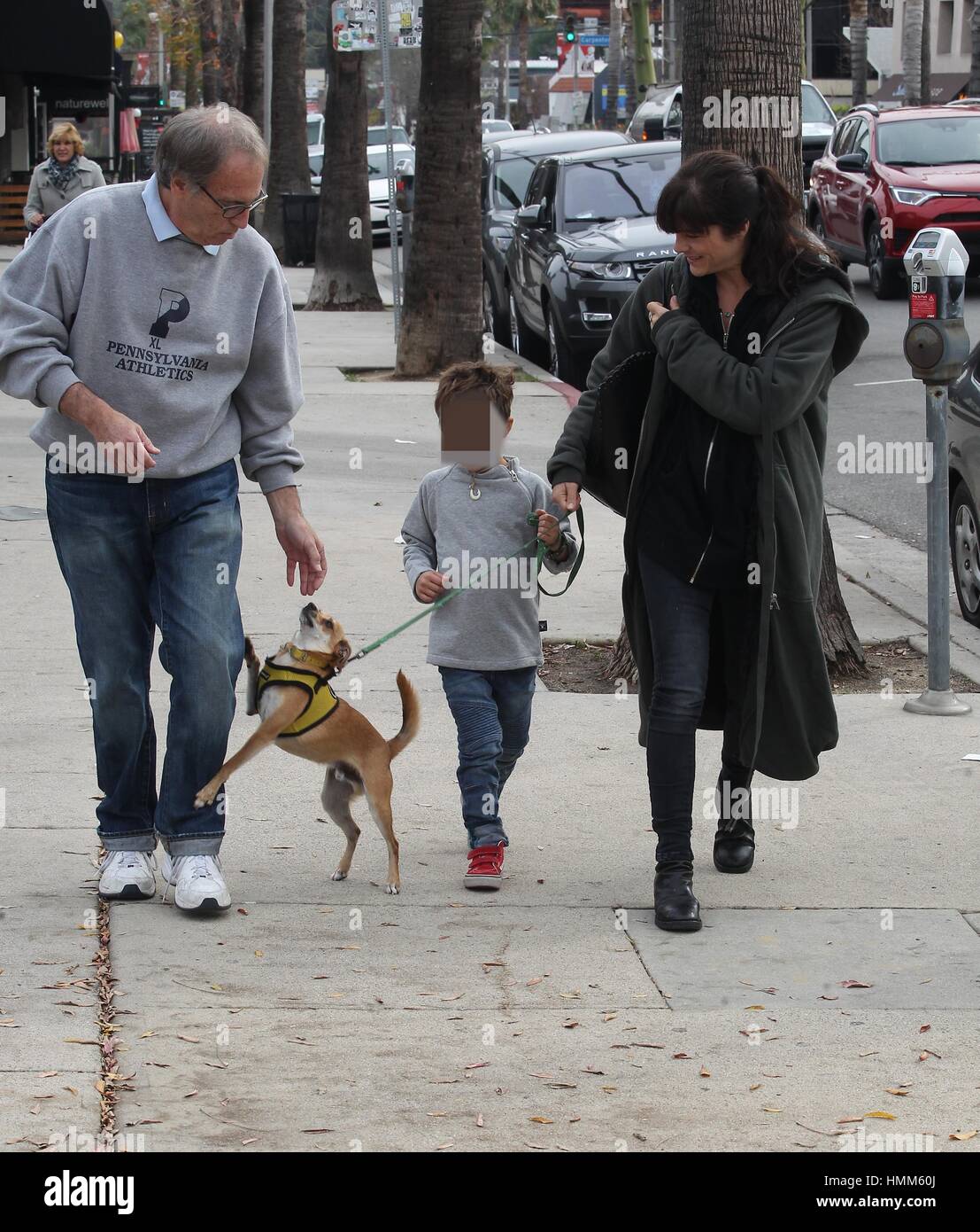 Selma Blair and her son Arthur adopted a new dog in Studio City ...