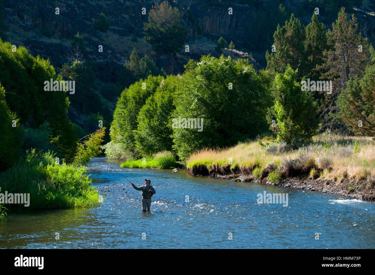Fly-fishing, Donner und Blitzen Wild and Scenic River, Steens Mountain ...