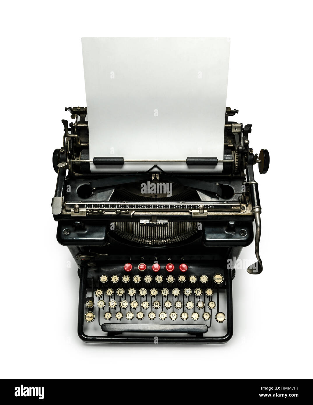 Typewriter blank page hi-res stock photography and images - Alamy