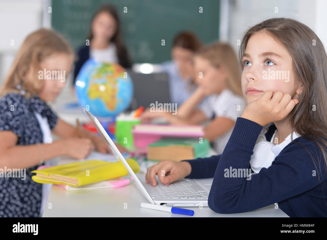 children at school in lessons Stock Photo - Alamy