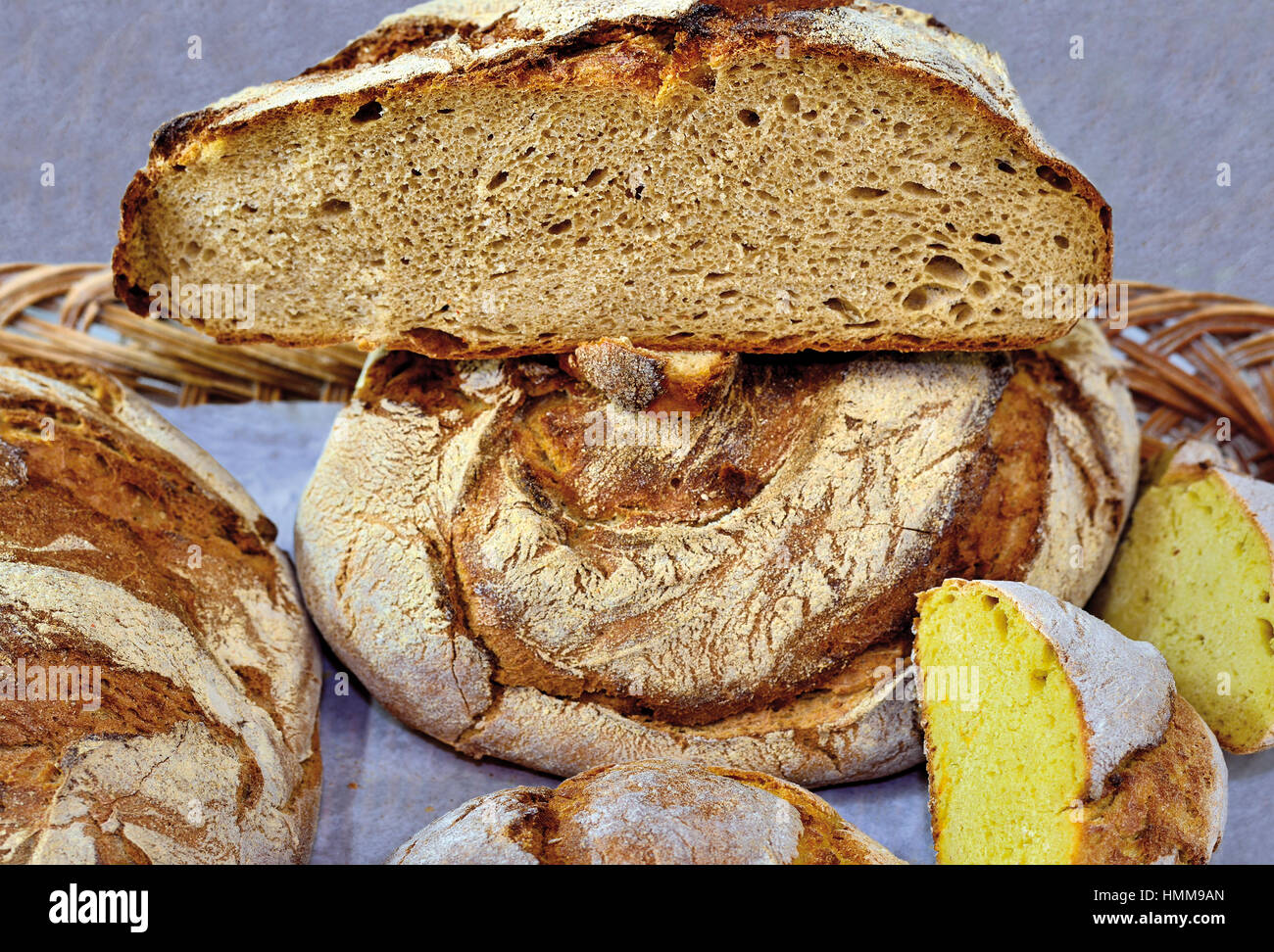 Traditional farmers bread Stock Photo - Alamy