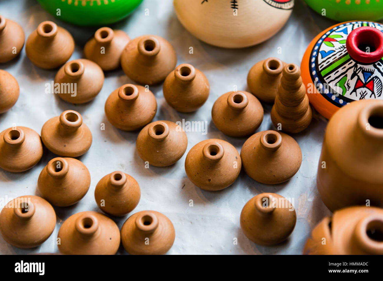 Beautiful handmade decorative items at a shop for sale. The crafts of ...