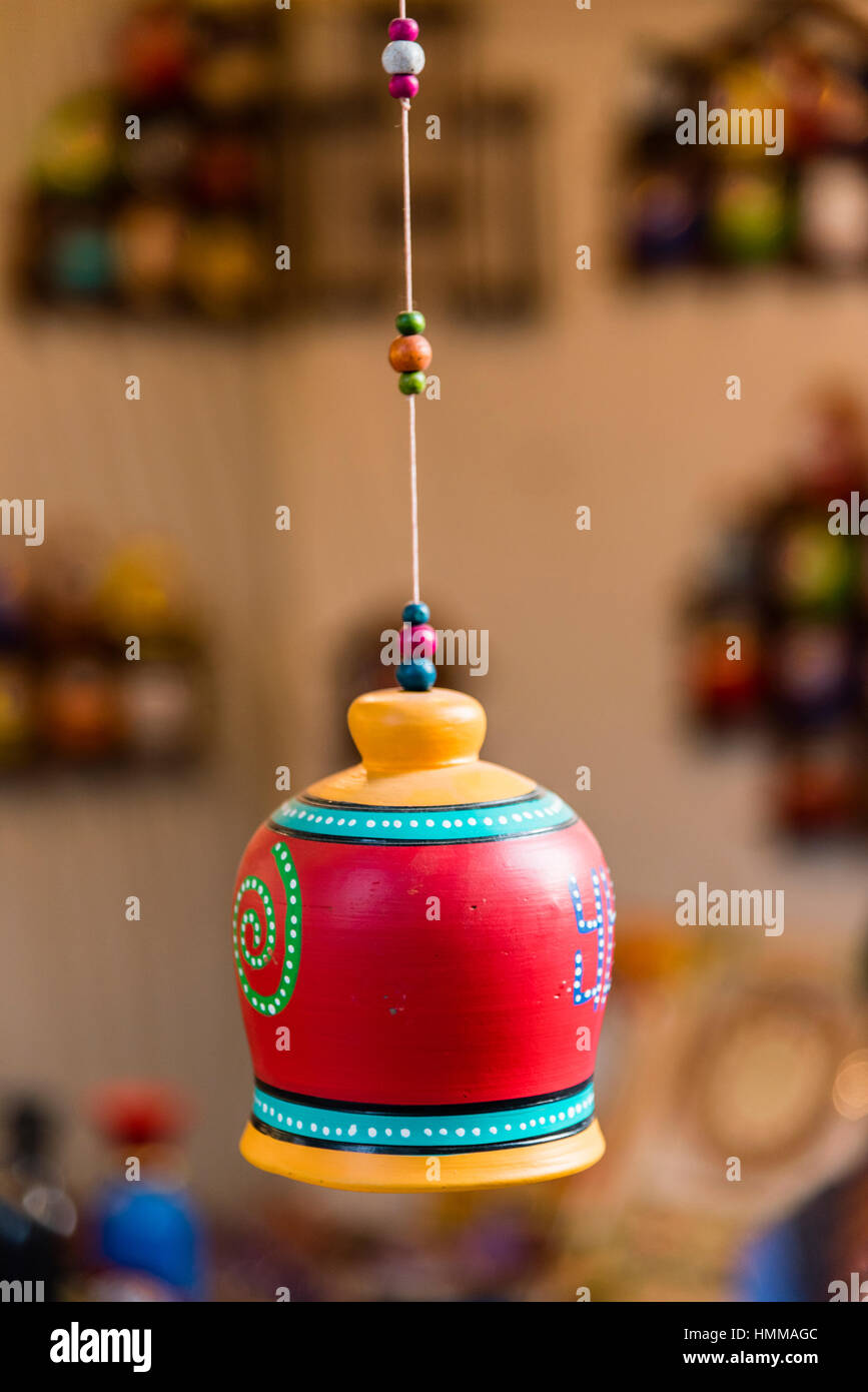 Beautiful handicrafts meant for interior decoration fora sale at a shop ...