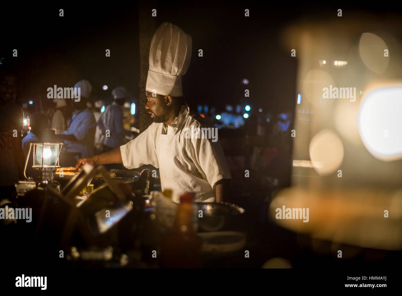 Zanzibar forodhani gardens night market hi-res stock photography and ...
