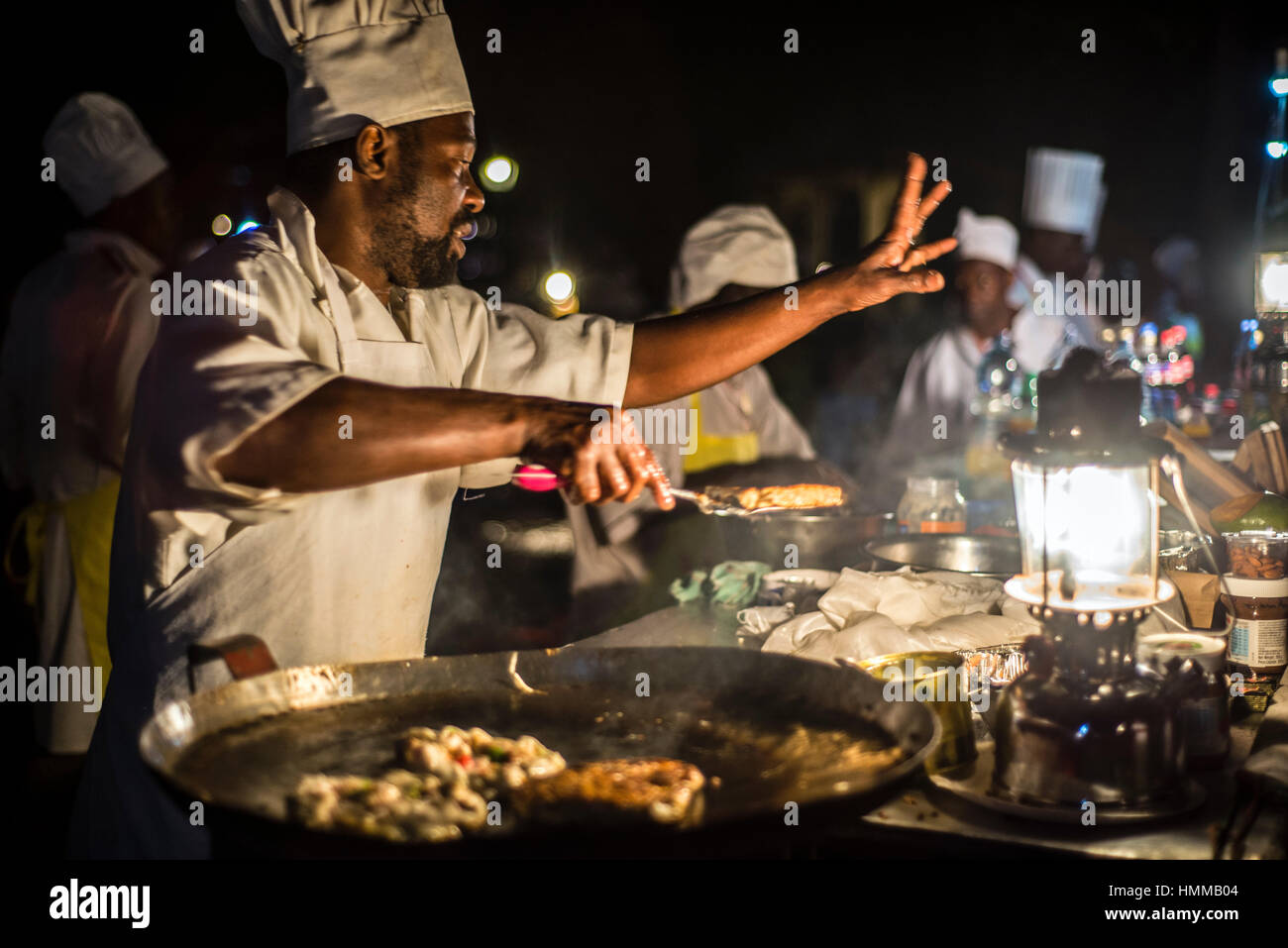 Zanzibar forodhani gardens night market hi-res stock photography and ...