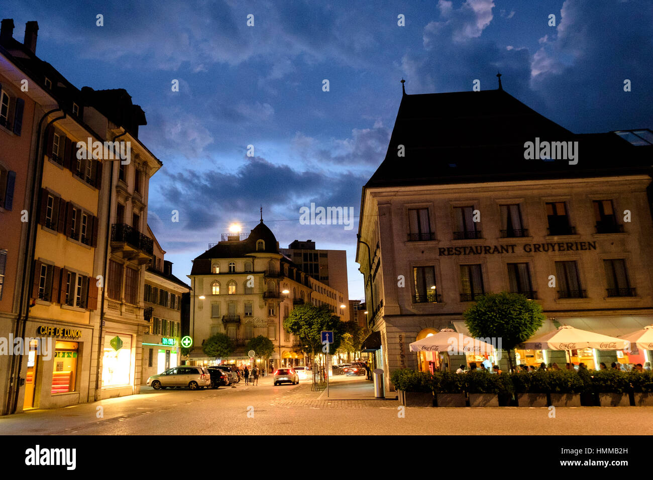 Switzerland, Canton Fribourg, Bulle Stock Photo - Alamy