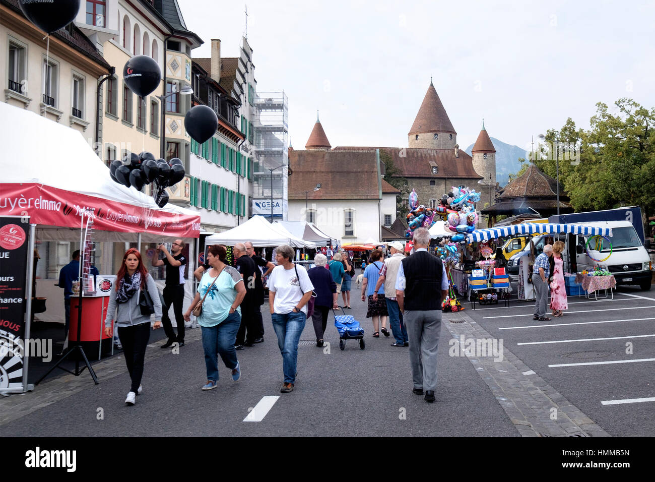 Switzerland, Canton Fribourg, Bulle Stock Photo - Alamy