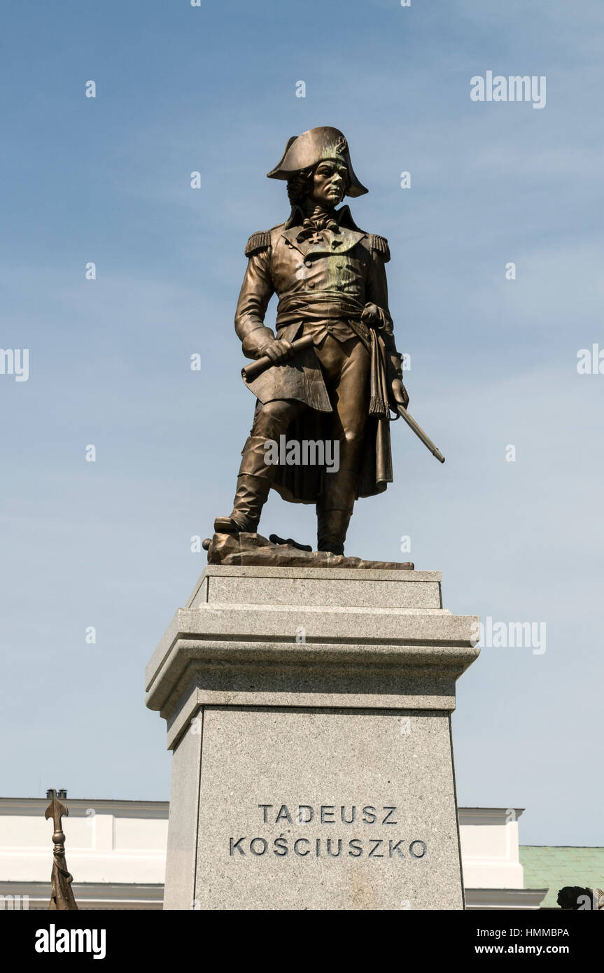 A statue of Tadeusz Kościuszko (1746-1817) a national hero of Poland ...