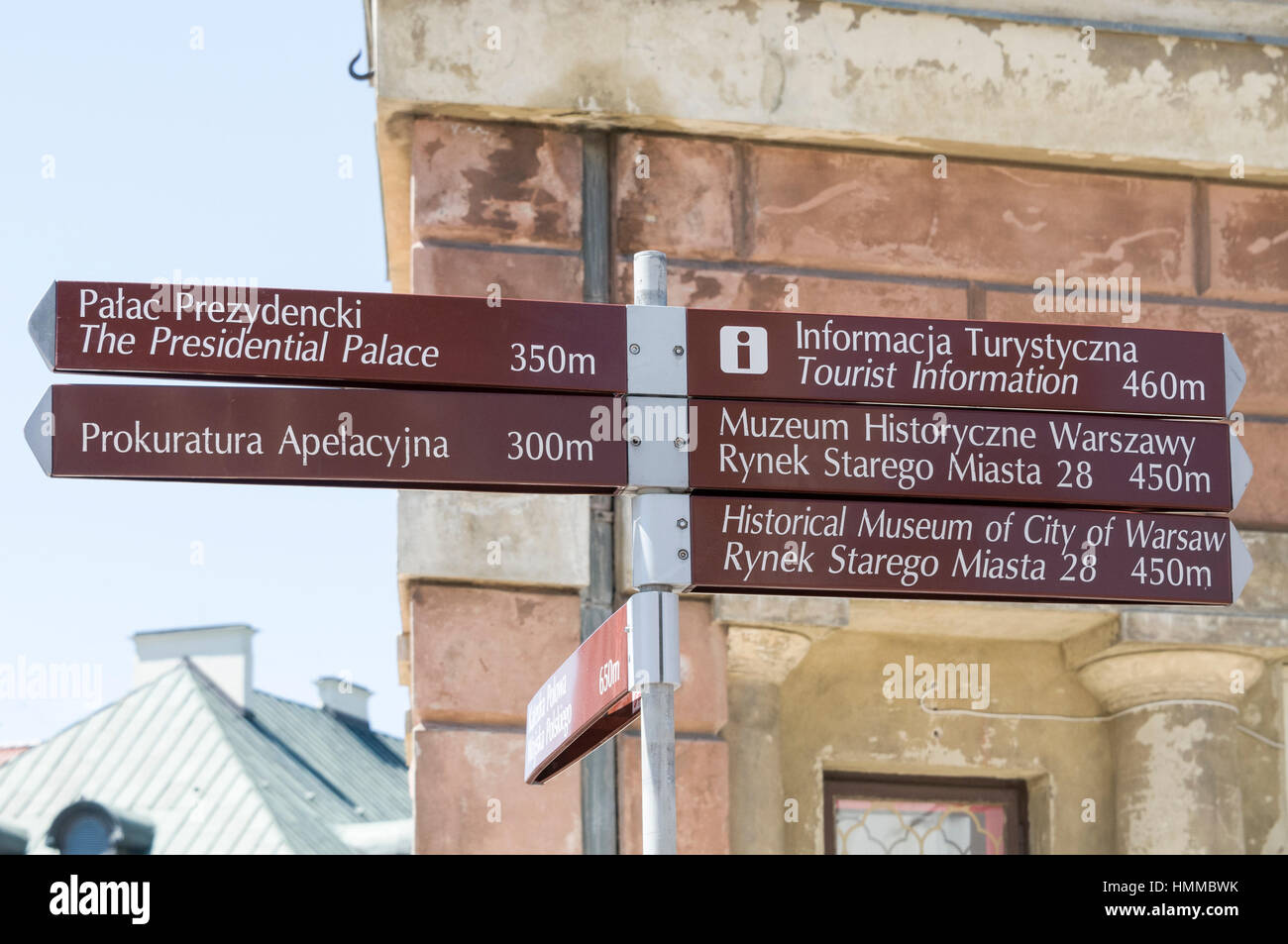 Polish tourist road sign hi-res stock photography and images - Alamy