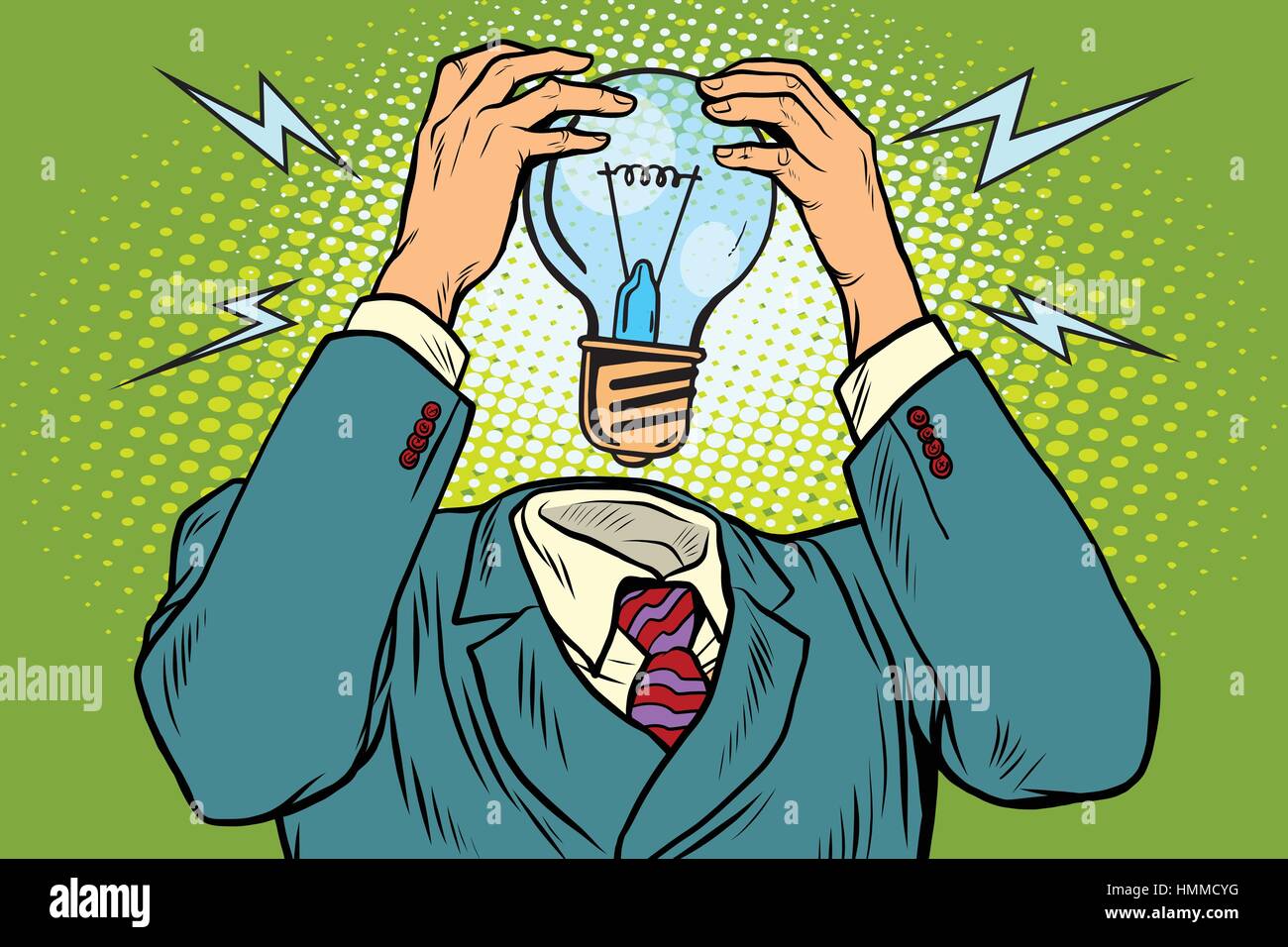 Green color bulb Stock Vector Images - Alamy