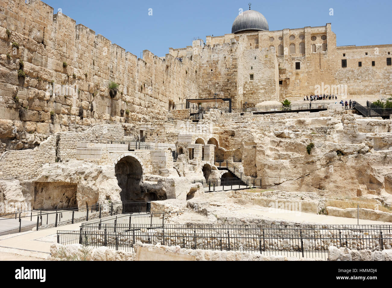 Ancient walls of the old city in Jerusalem Stock Photo - Alamy