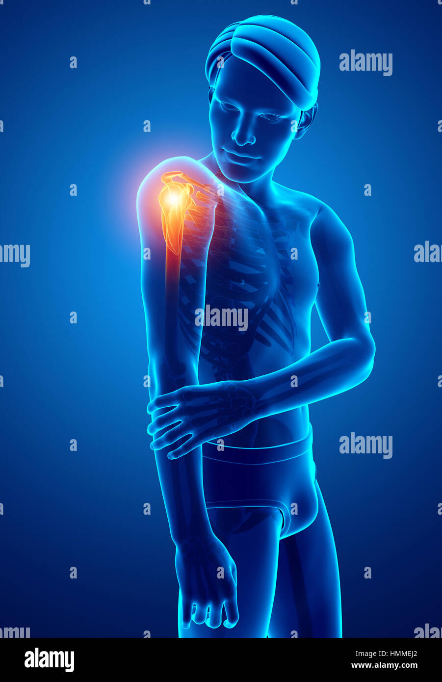 human body anatomy with joint pain Stock Photo - Alamy