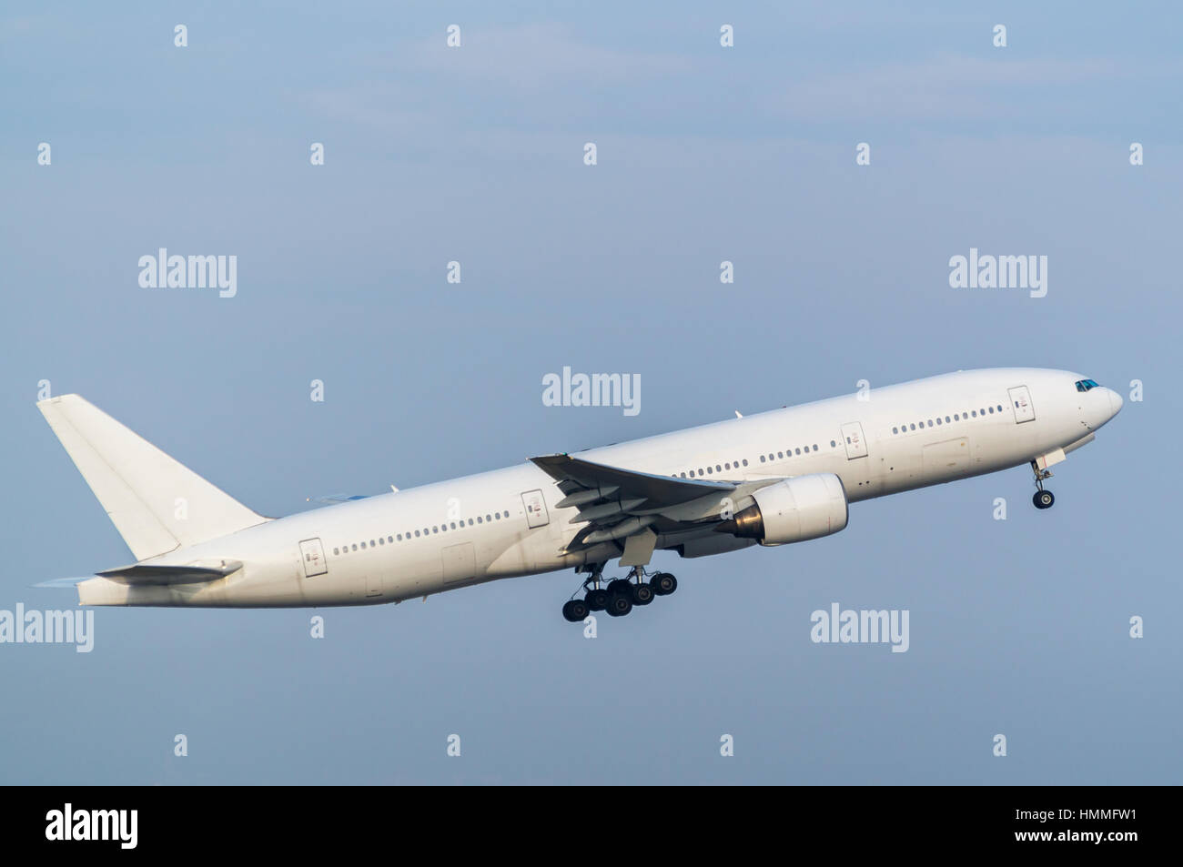 Boeing 777-200 taking off from the airport Stock Photo - Alamy